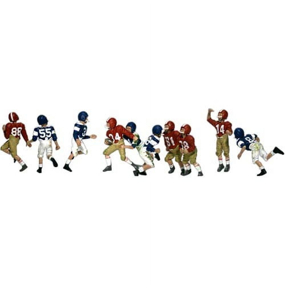 Woodland Scenics HO Youth Football Players, Hand Painted Set of 10 Kids ...