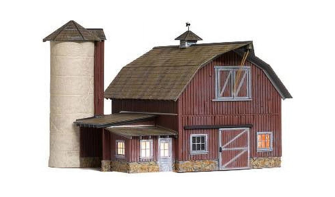 Woodland Scenics BR5038 Old Weathered Barn Built & Ready Kit, HO Scale ...
