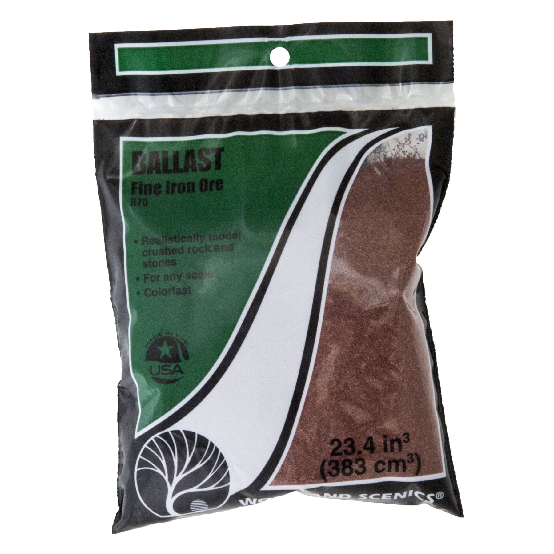 Woodland Scenics Ballast & Coal Ground Cover, Fine, Iron Ore - Walmart.com
