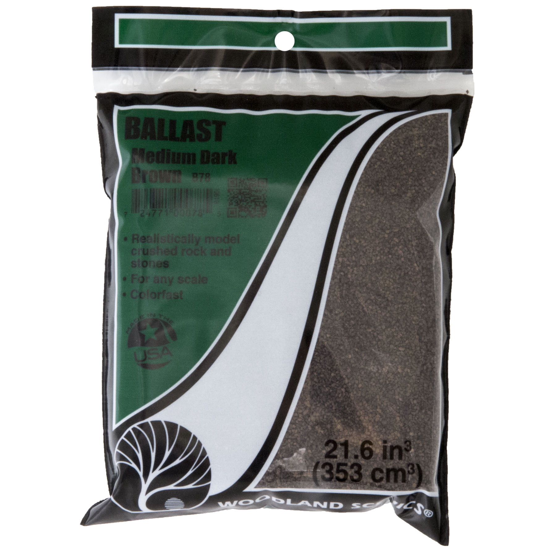 Woodland Scenics Ballast & Coal Ground Cover, Medium, Dark Brown ...