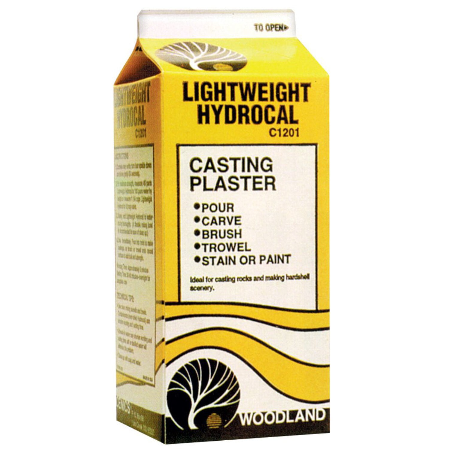 Woodland Scenics C1201 Lightweight Hydrocal 1/2 Gallon - Walmart.com
