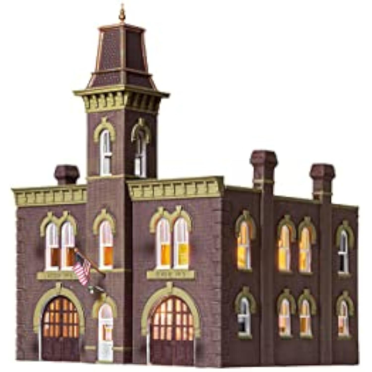 Woodland Scenics HO Scale Built-Up Building/Structure Firehouse ...