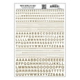 Woodland Scenics MG722 Gothic R.R. Letters Gold 1/165/16 WOOMG722 ...
