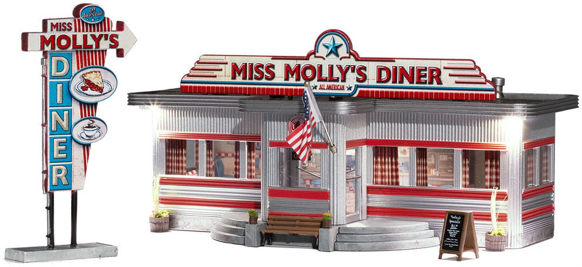 Woodland Scenics® "Miss Molly's Diner" Built-&-Ready® Structure, N ...