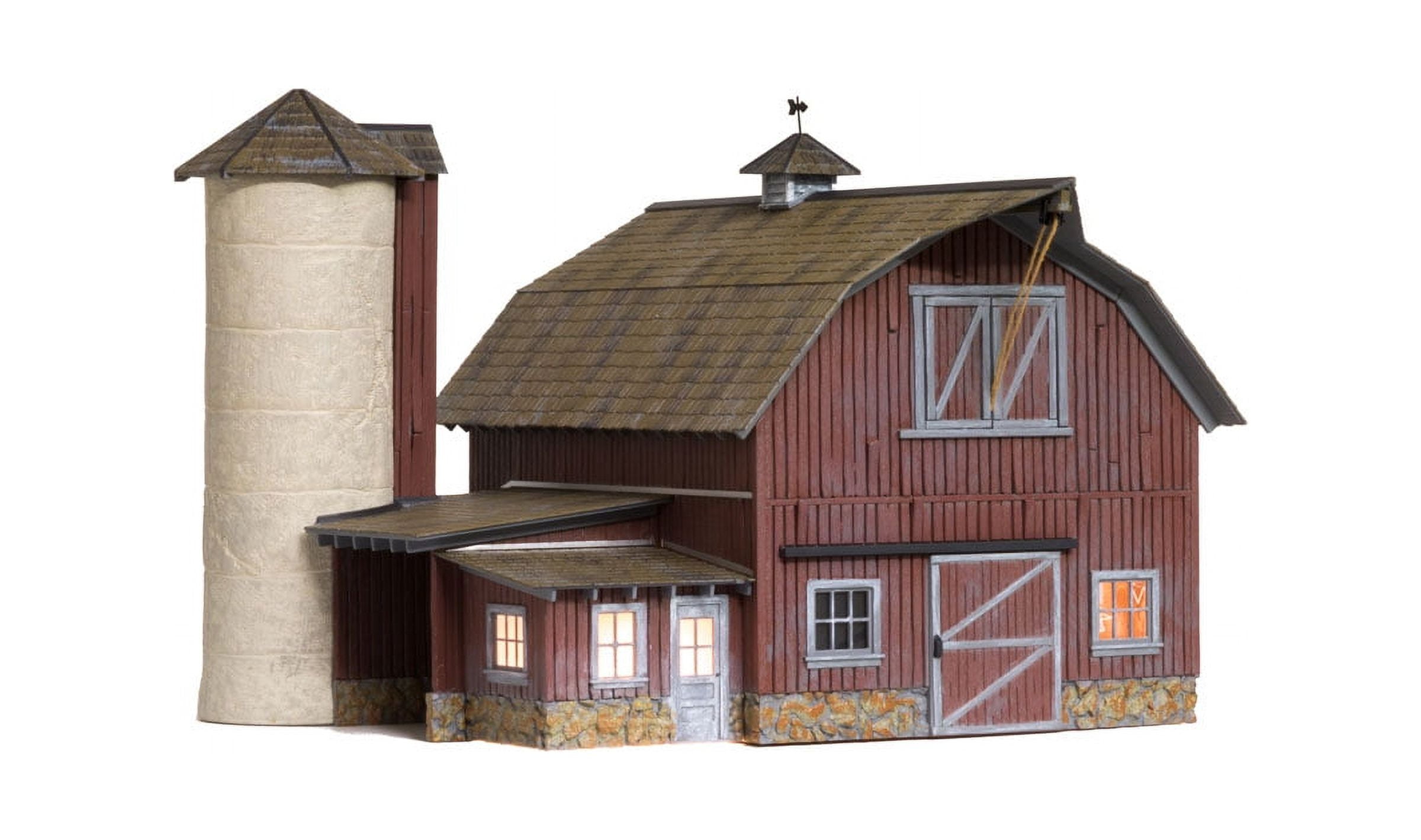 Woodland Scenics O Scale Built-Up Building/Structure Old Weathered Barn ...