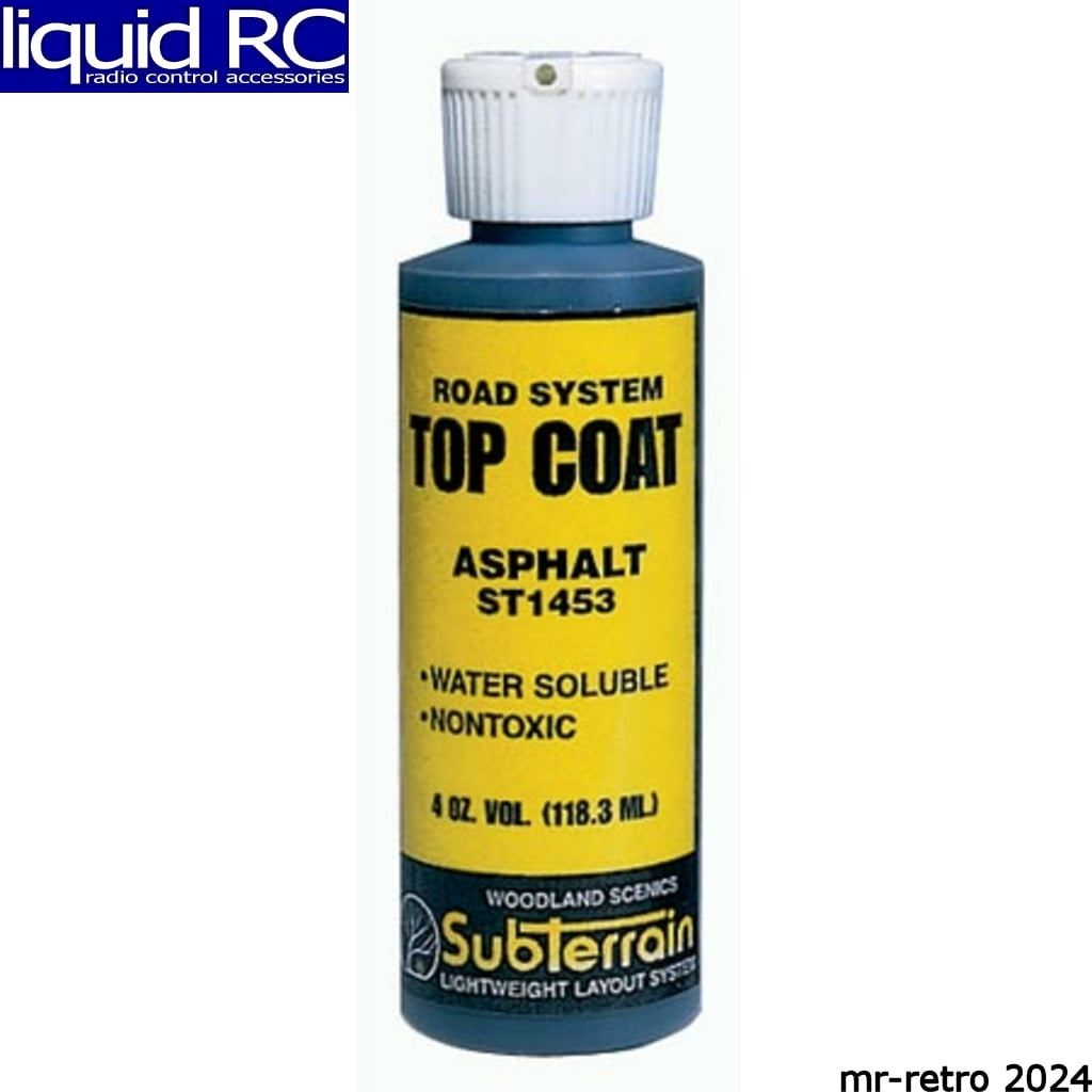 Woodland Scenics ST1453 Asphalt Top Coat 4oz - Walmart.com