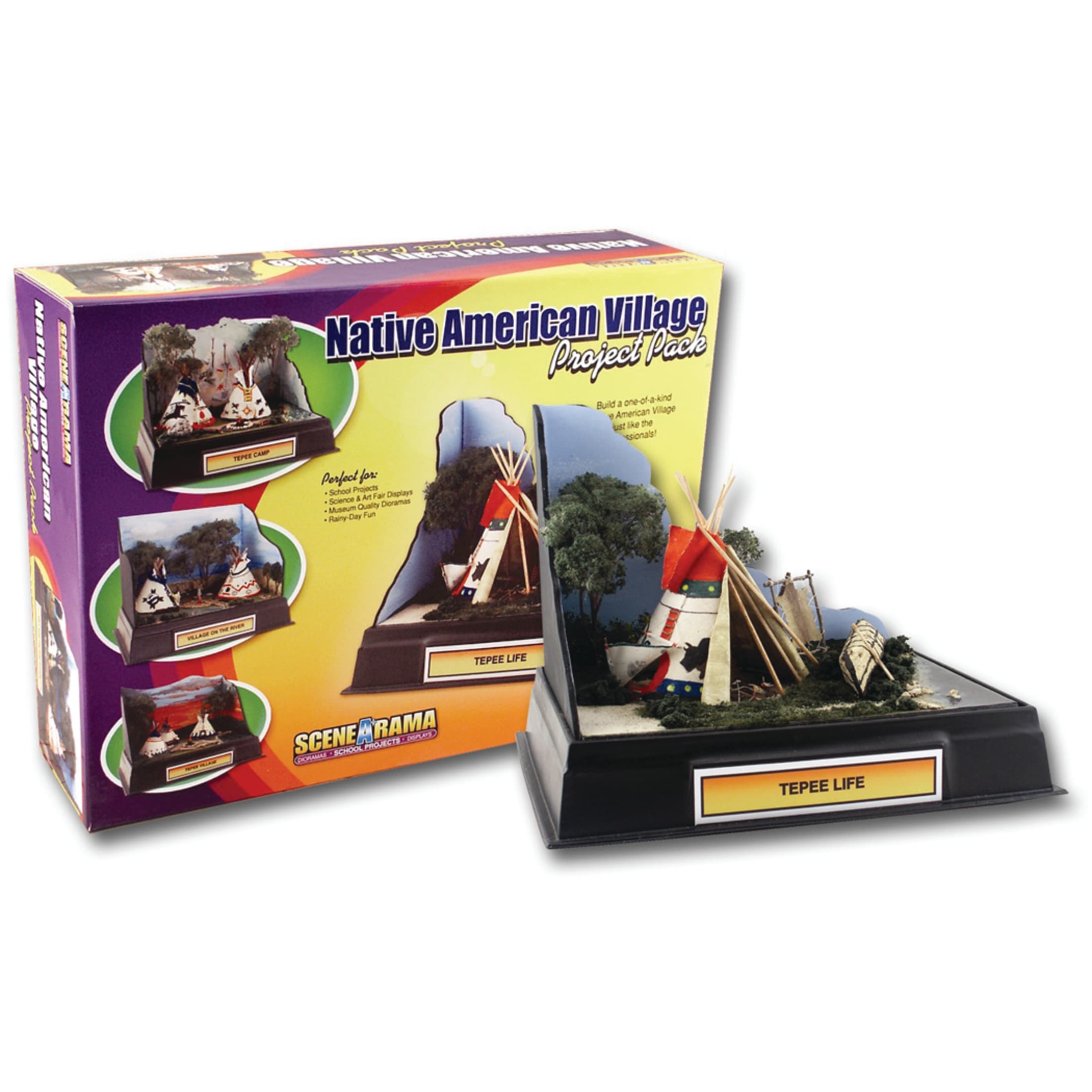 Woodland Scenics Scene-A-Rama Project Pack, Native American Village Kit ...