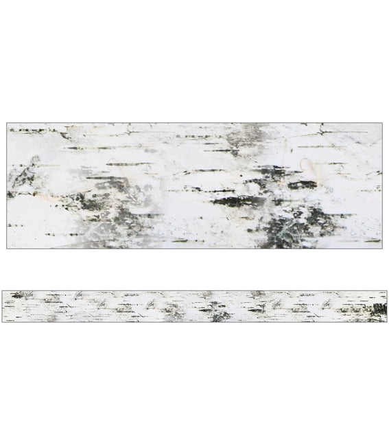 Woodland Whimsy Birch Tree Straight Bulletin Board Borders (Other ...