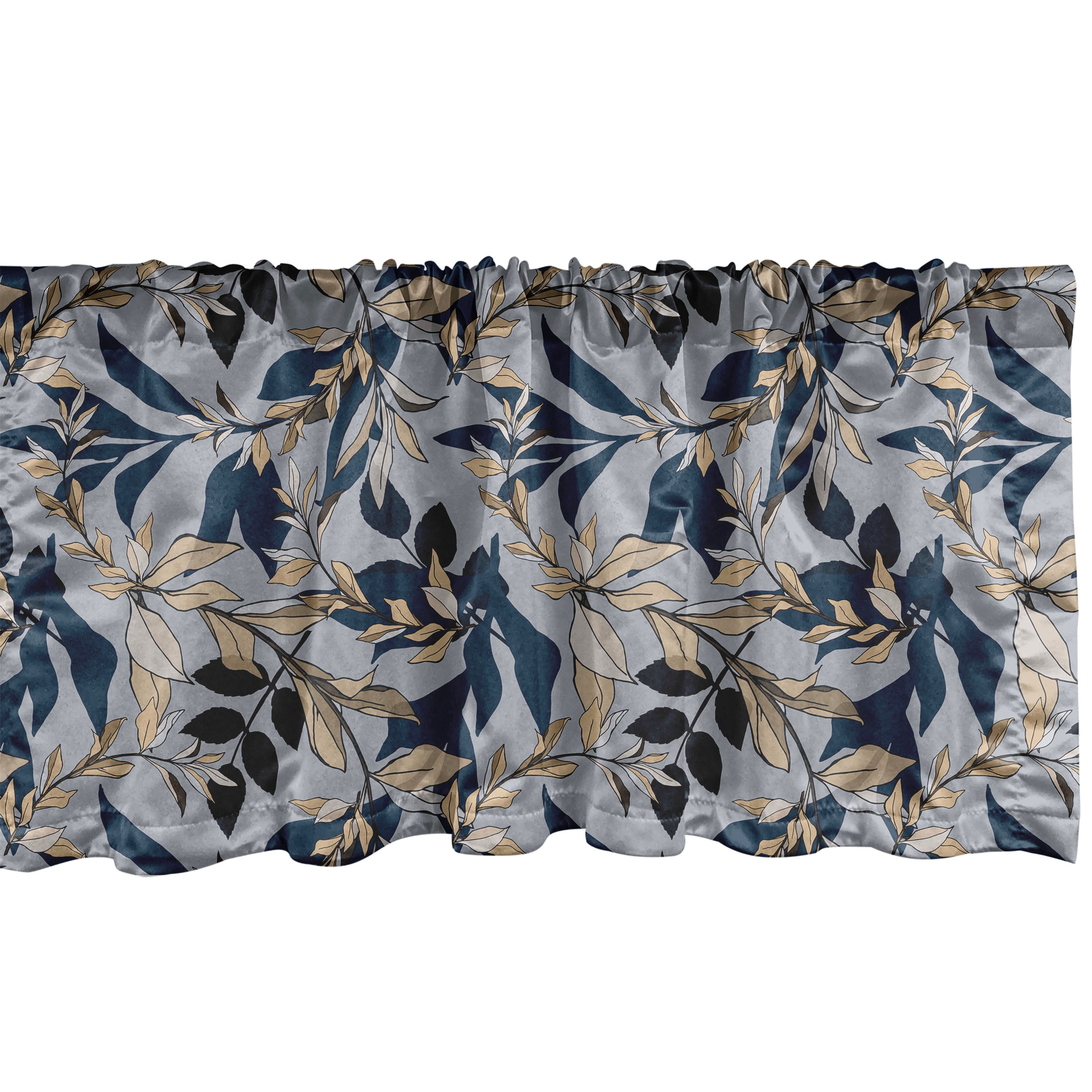 Woodland Window Valance, Fall Season Branches Leaves Autumn Retro ...