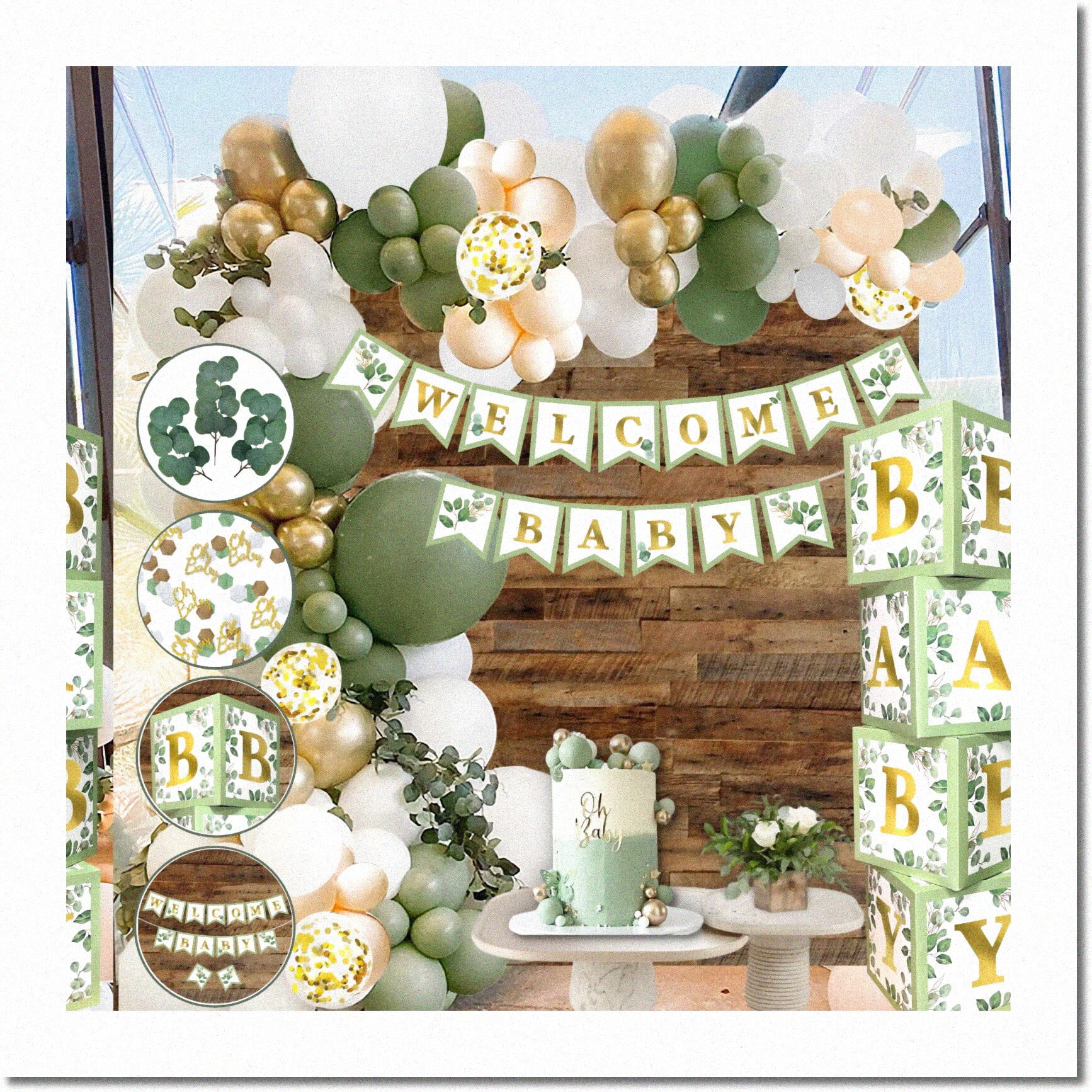 Unisex baby shower tableware store
