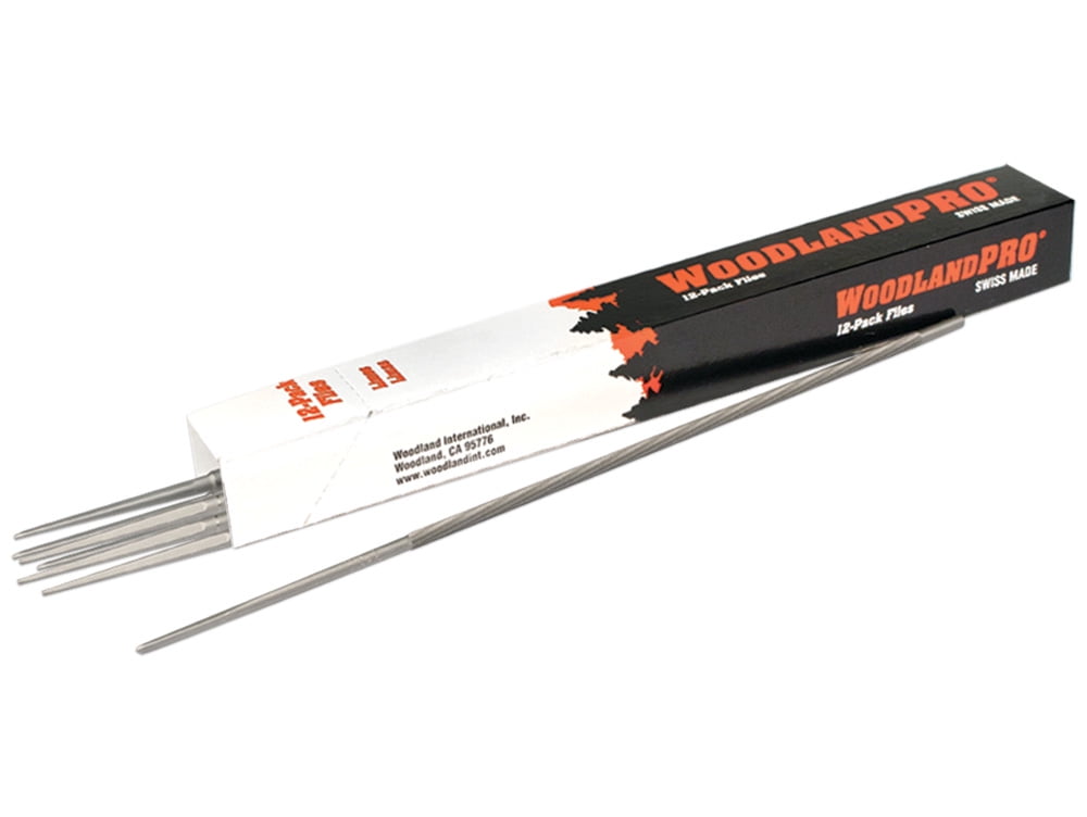 WoodlandPRO 8" Double Cut Round (3/16") Chainsaw Files (1 Dozen ...