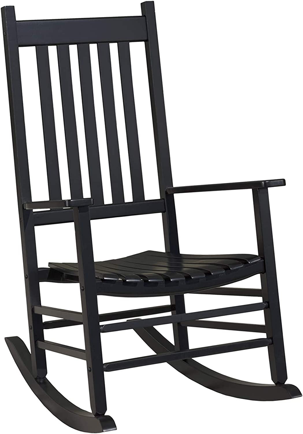 Woodlawn&Home, 100033, Mission Style Rocking Chair, Color: Black ...