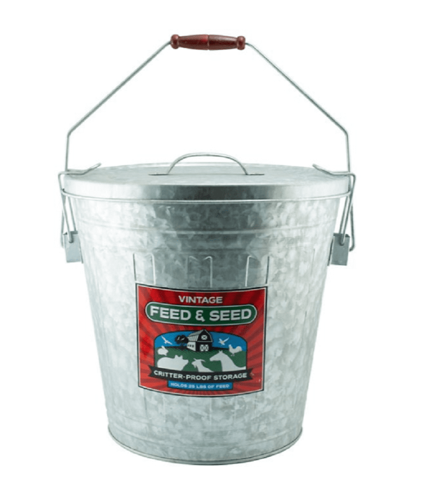 Woodlink 25254 Rustic Farmhouse Sunflower Seed Storage Container, 25 lb ...