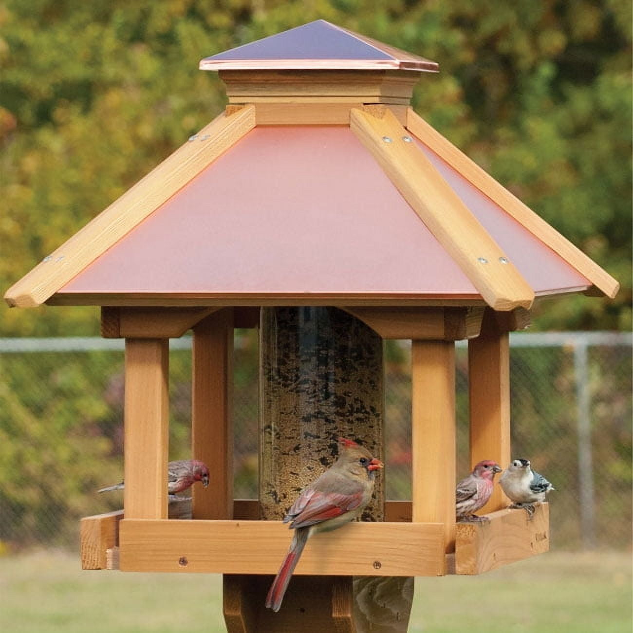Woodlink Large Coppertop Gazebo Bird Feeder - Walmart.com