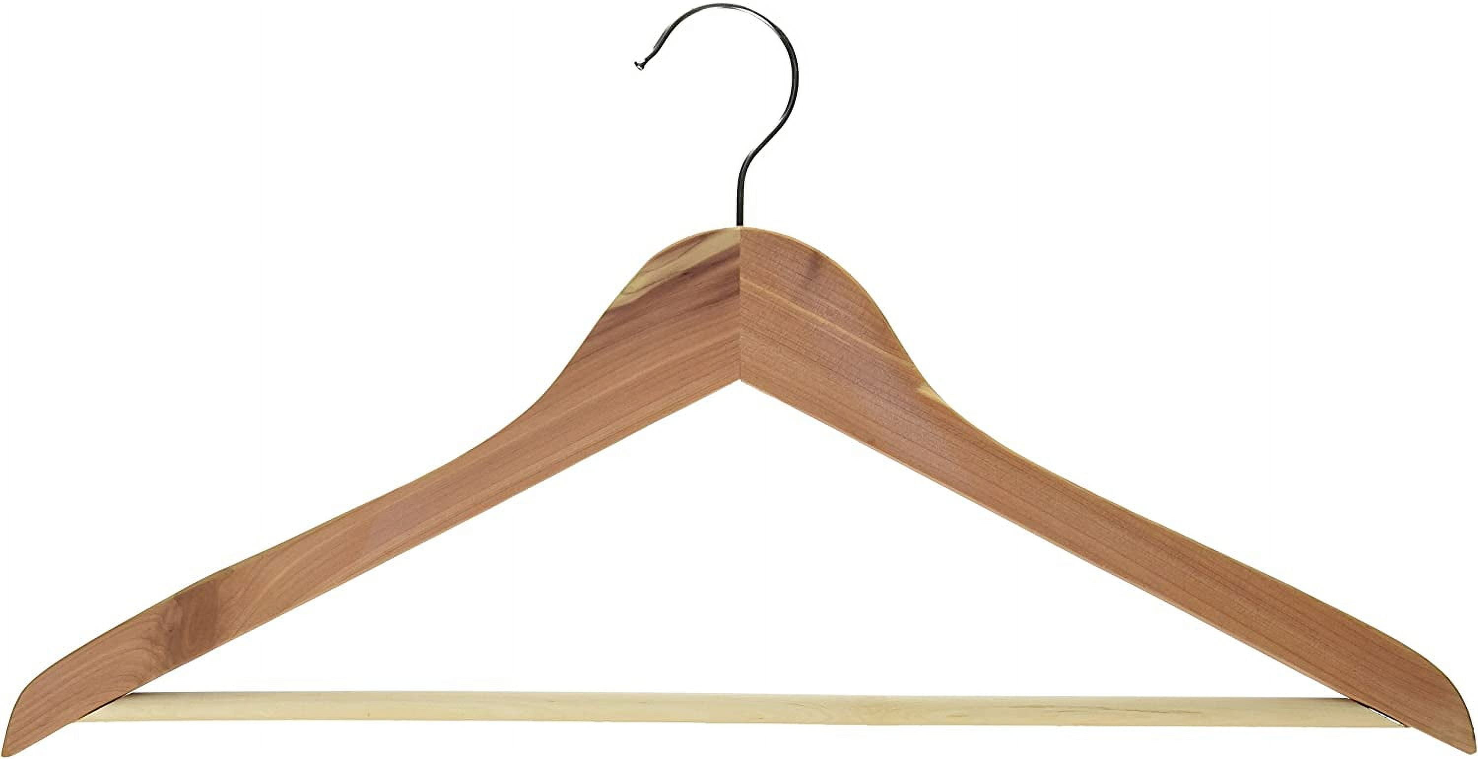 Woodlore 84008 Basic Cedar Hangers with Bar, Set of 5 - Walmart.com