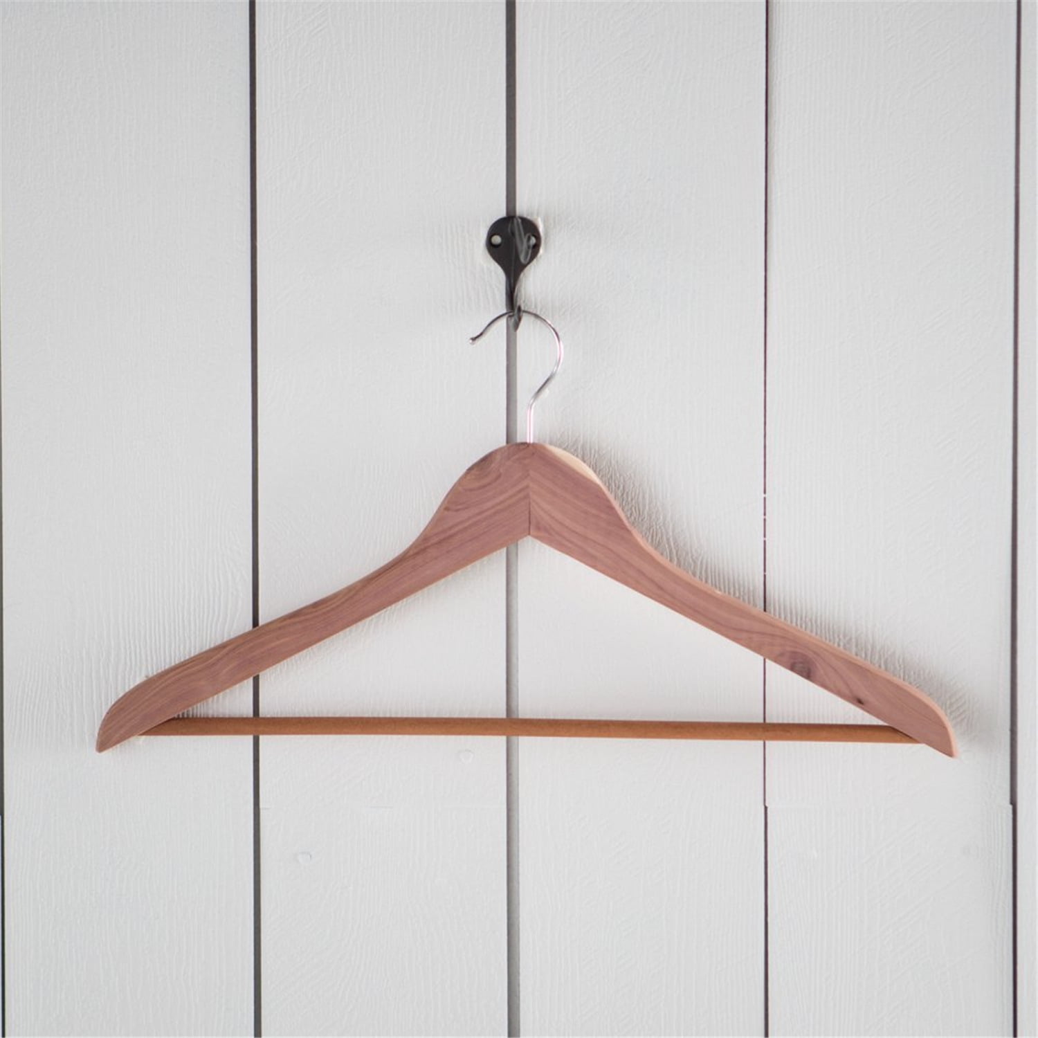 Woodlore Basic Hanger with Bar - Set of 10 - Walmart.com