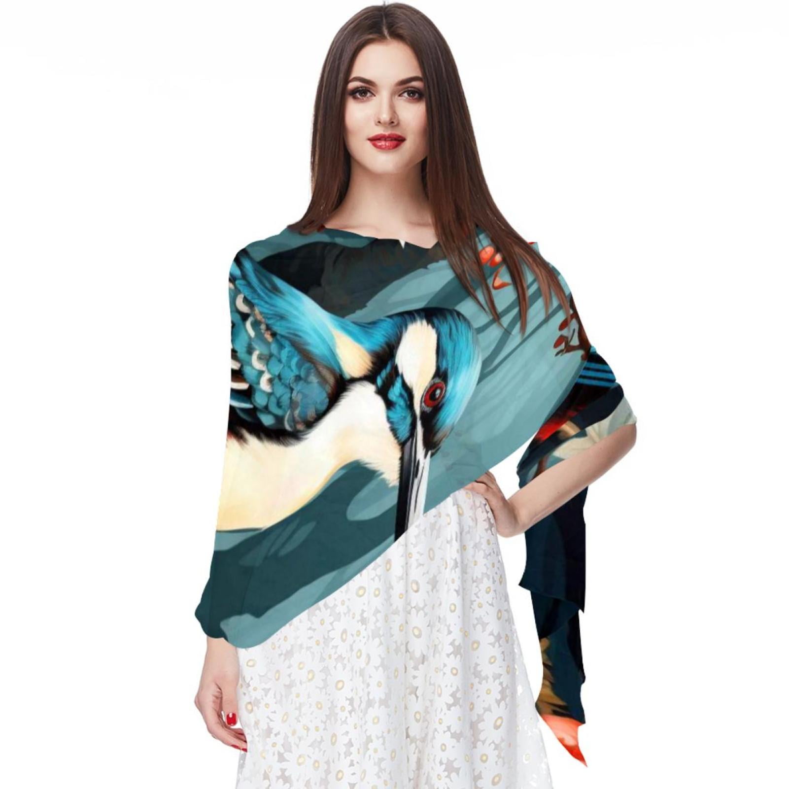 Woodpecker Chic Chiffon Yarn Head Scarf - Translucent Light and ...