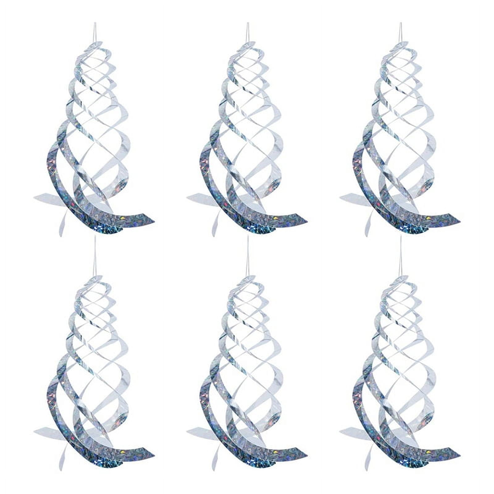 Woodpecker Deterrent Reflective Ornamental Spiral Device, 6Pcs Hanging ...