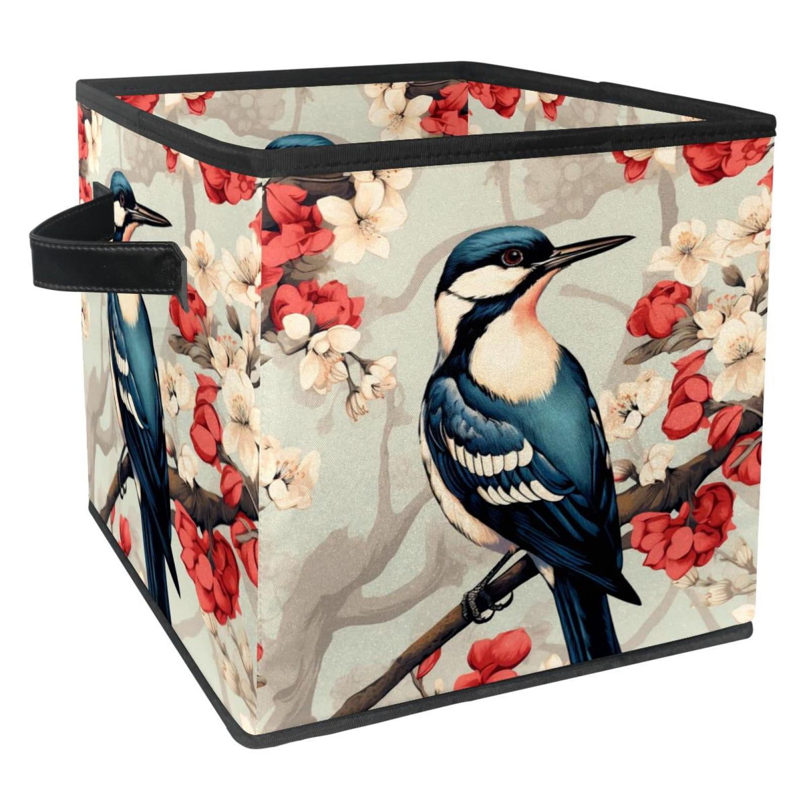 Woodpecker Foldable Storage Basket Toy Box Storage Bin with Handle, 10. ...