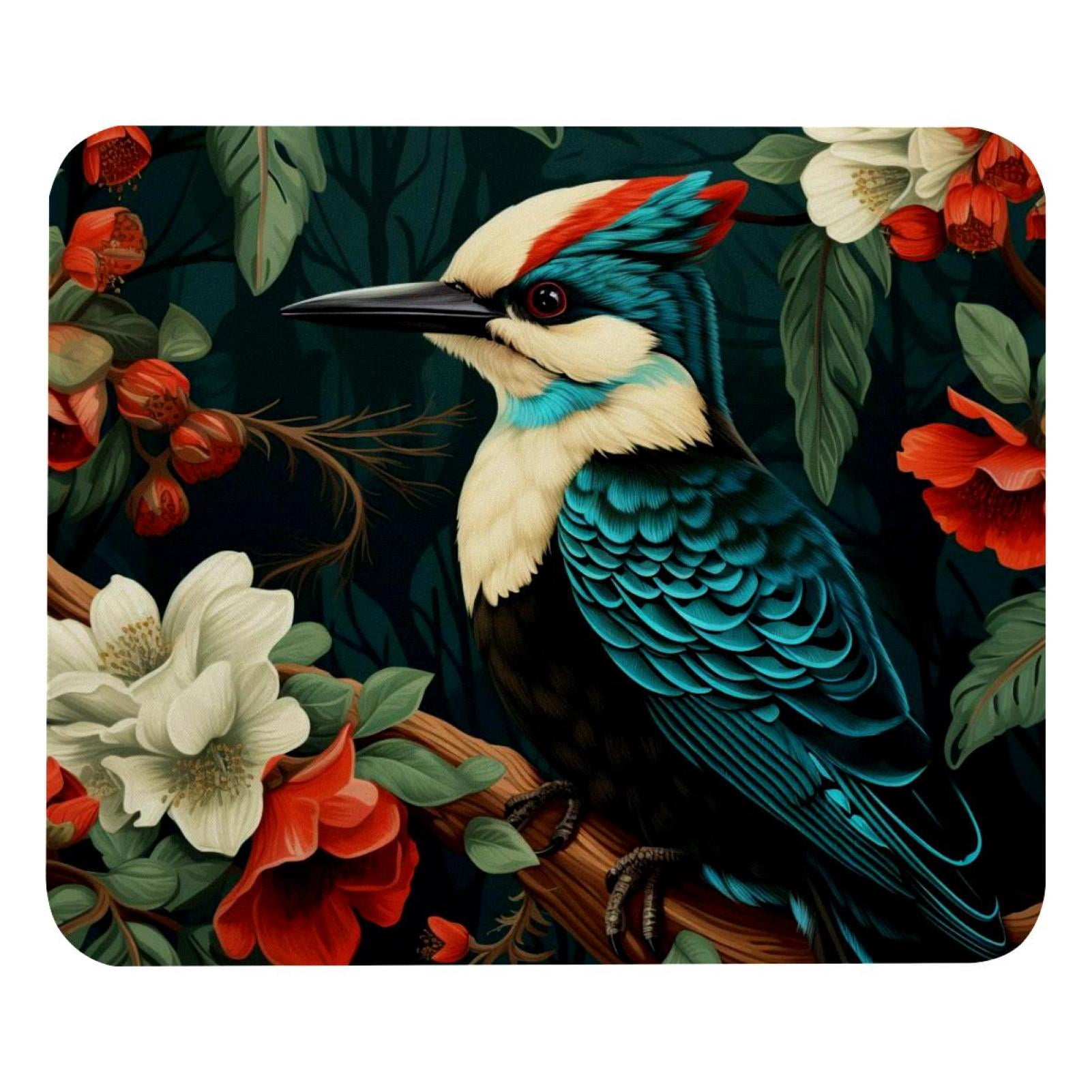 Woodpecker Gaming Mouse Pad Desk Mat, Square 8.3x9.8 Inch Non-Slip ...