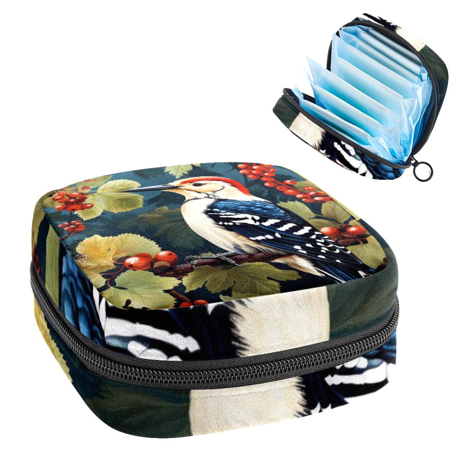 Woodpecker Pad Bag Period Bag Small Travel Pouch - Ideal Sanitary ...