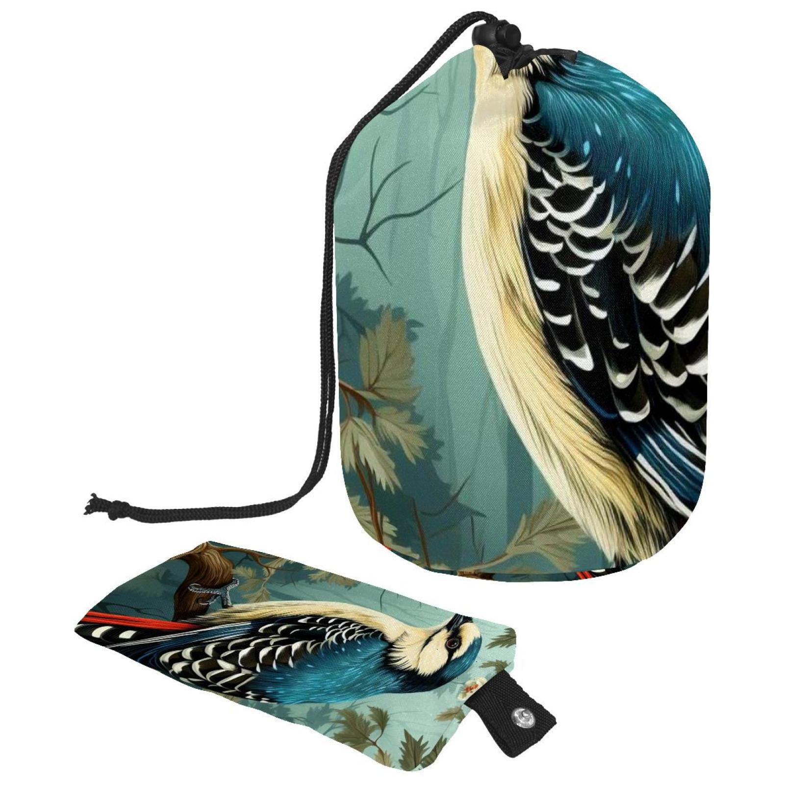 Woodpecker Portable Drawstring Foldable Travel Laundry Bag Shower Bags ...