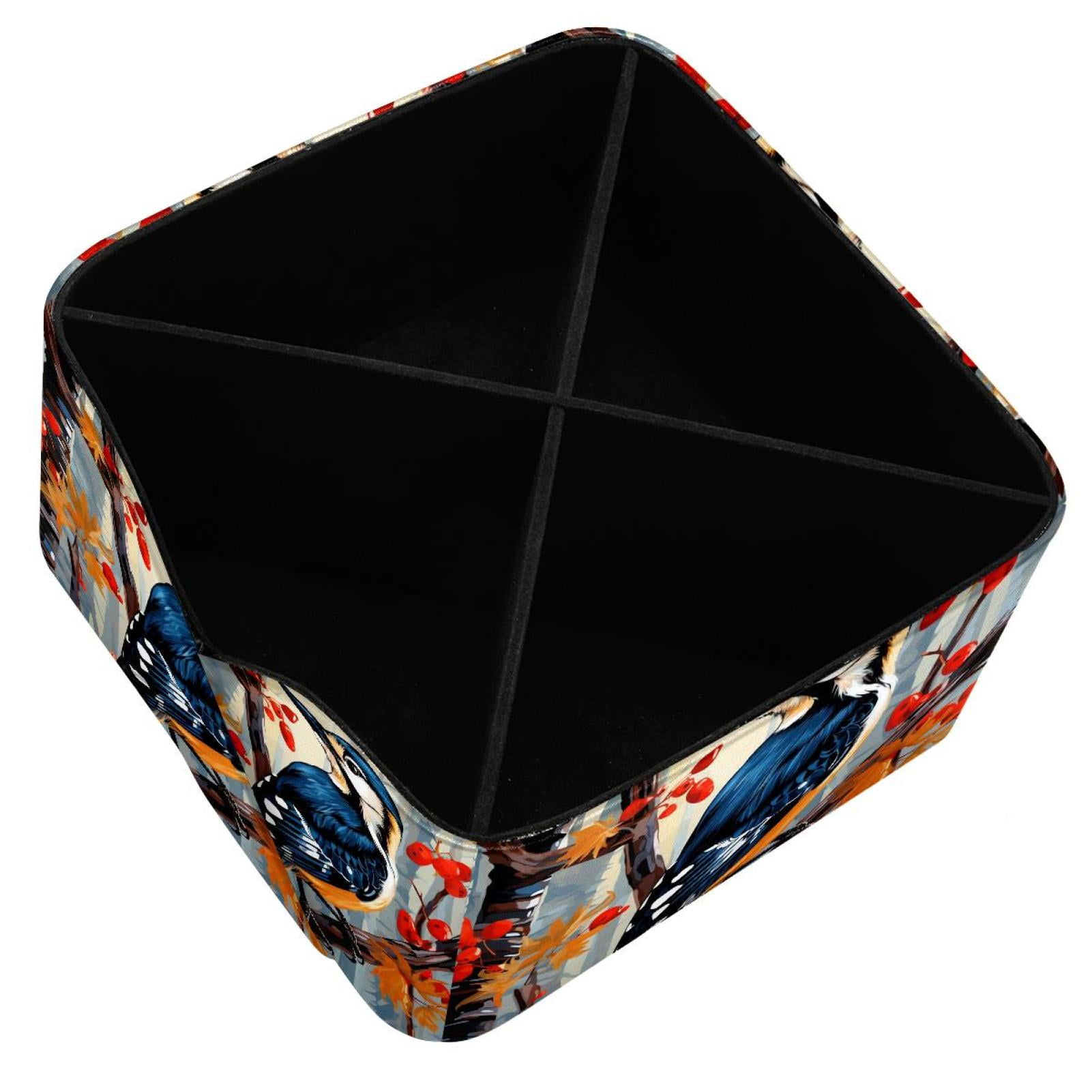 Woodpecker Square Pencil Case with 4 Compartments, Removable Dividers ...