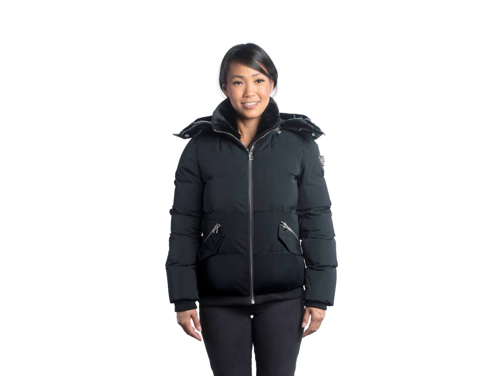 Woodpecker Woody Bomber Jacket - Womens, Matt Black, Medium - Walmart.com