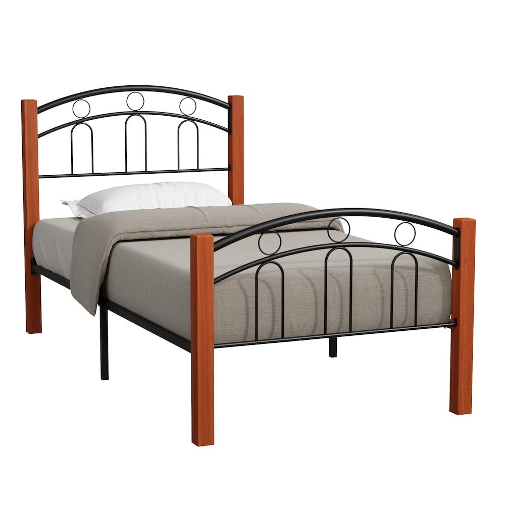 Woodpeckers Furniture And Mattress Hercules Bed Frame with Solid Wood ...