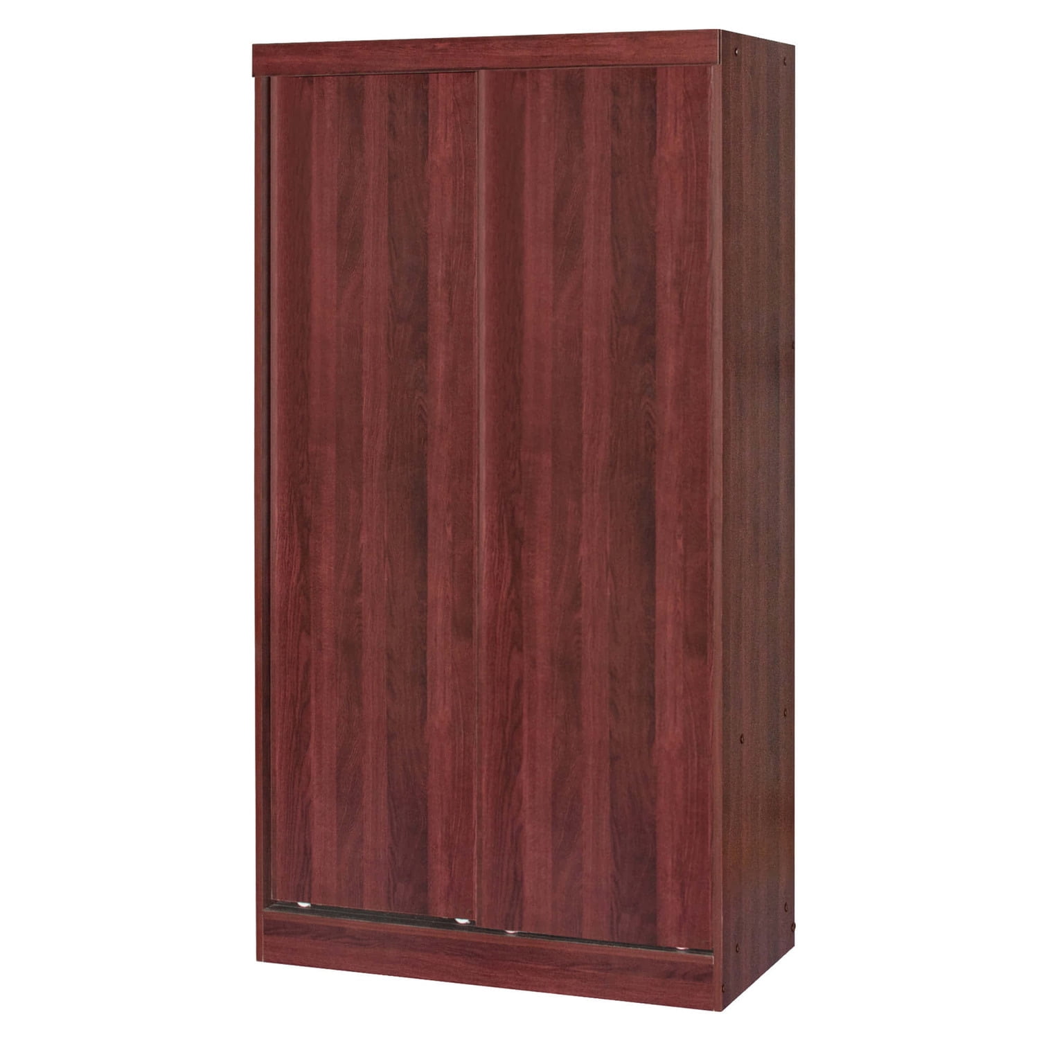 Woodpeckers Furniture And Mattress Modern Wood Double Sliding Door ...