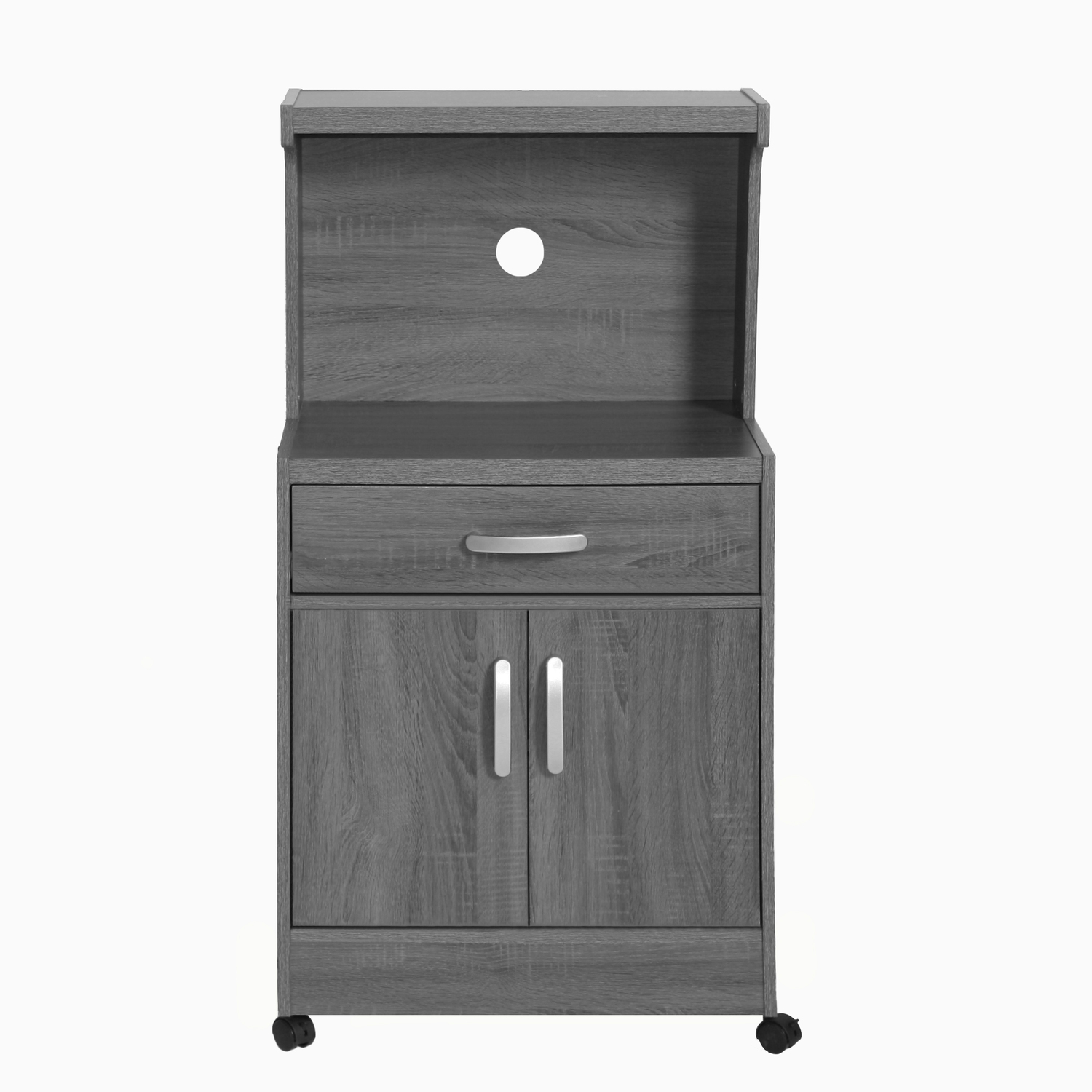 Woodpeckers Furniture and Mattress Shelby Kitchen Wooden Microwave Cart ...