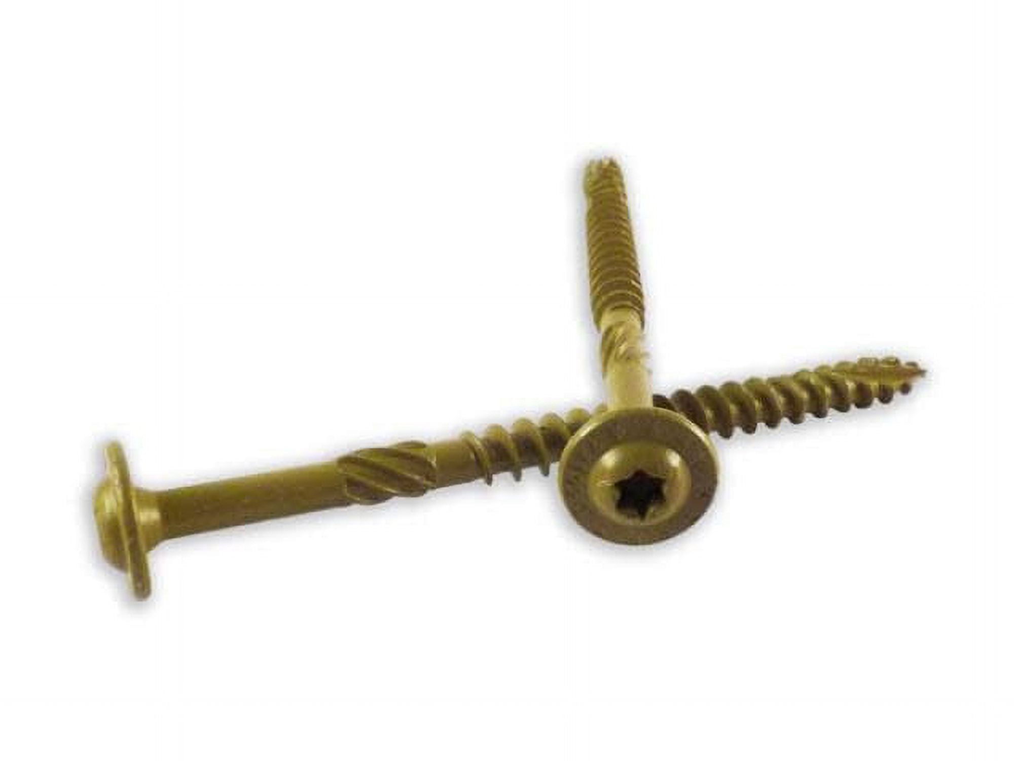 Woodpro 1/4 X 3-1/2 In. 1500 Hour Ppg Golden E-Coat Washer Head Screws ...