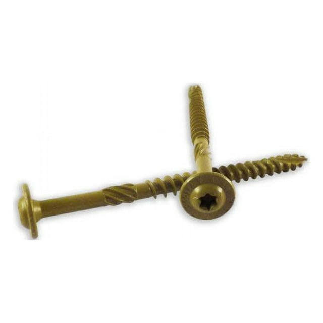 Woodpro 5/16 X 6 In. 1500 Hour Ppg Golden E-Coat Washer Head Screws ...
