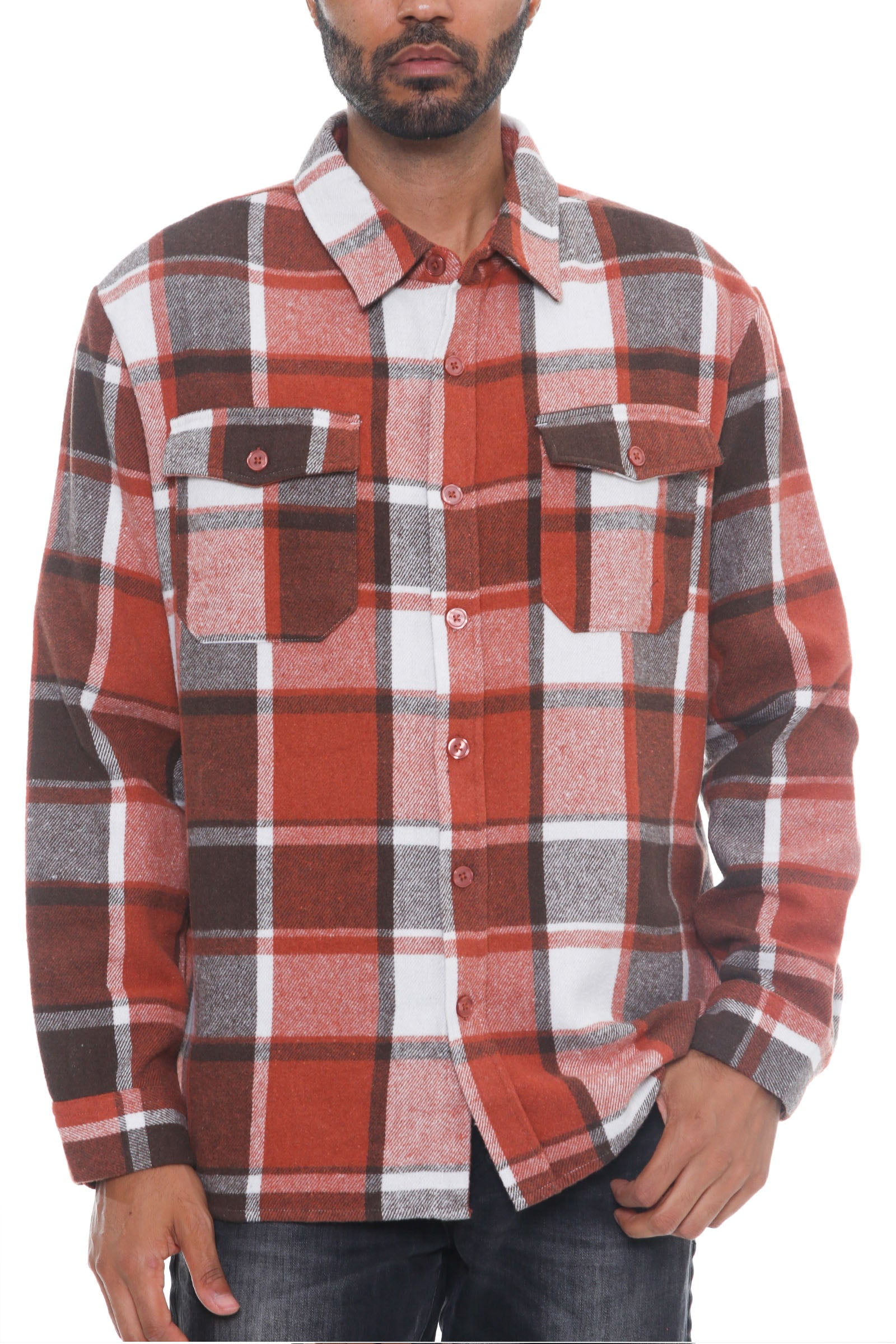 Woodridge Flannel Co Mens Flannel Shirts Shackets Casual Button Down ...