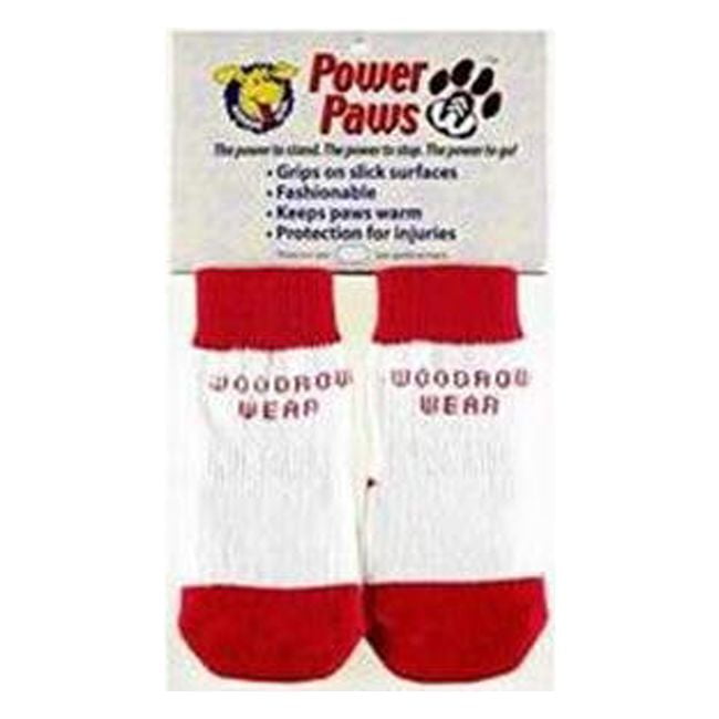 Woodrow Wear Power Paws Advanced Large Red / White Strip 2.38" - 2.75 ...