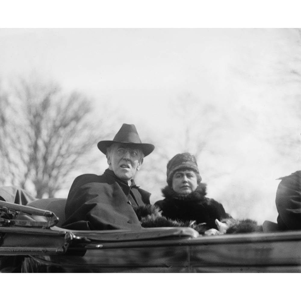 Woodrow Wilson And His Second Wife History Poster Print - Walmart.com