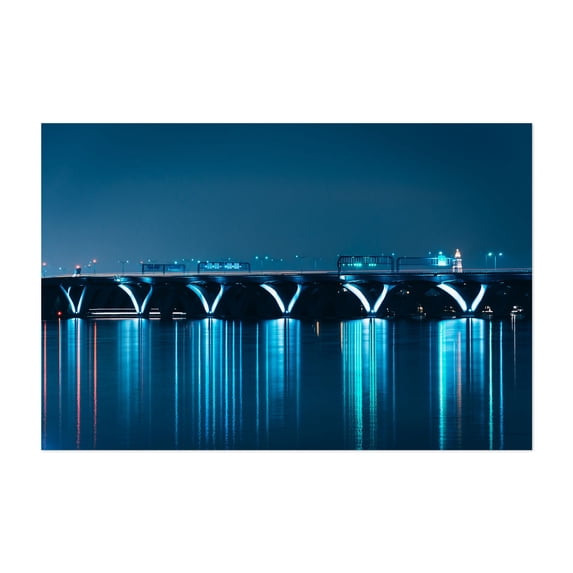 Woodrow Wilson Bridge - Maryland Photography Bridge Night Sky Water ...