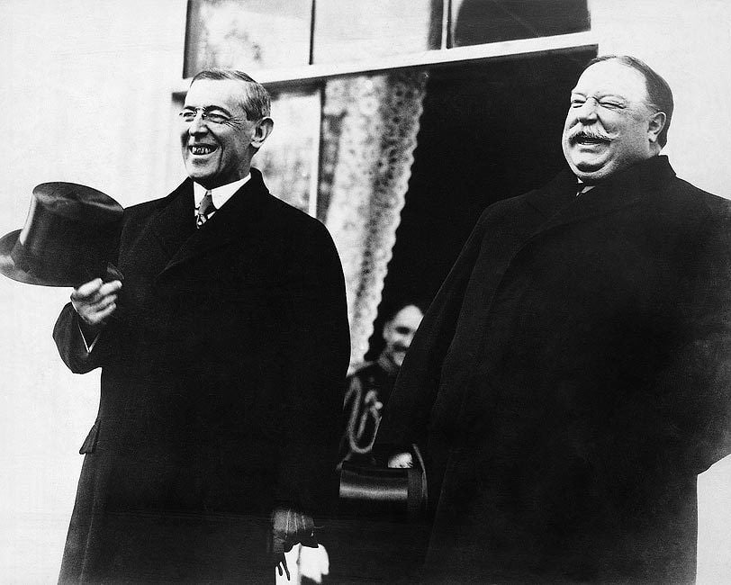 Woodrow Wilson & William Howard Taft - Style A - 24x36 Inch Laminated ...