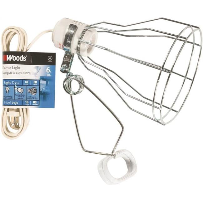 Woods 0324 18/2-Gauge Brooder and Heat Lamp with Wire Grill and Clamp ...