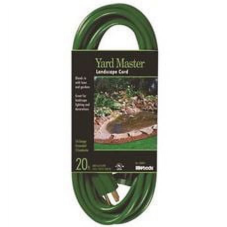 Woods 160001 16/3 20' Green SJTW Yard Master Landscape Extension Cord ...