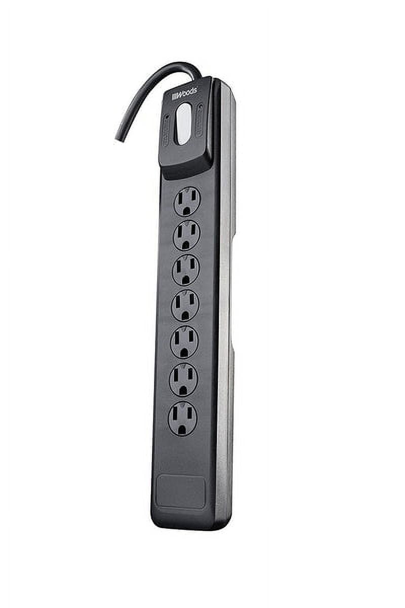 Woods 41496 7-Outlet Surge Protector with LED Indicator & 10' Cord ...