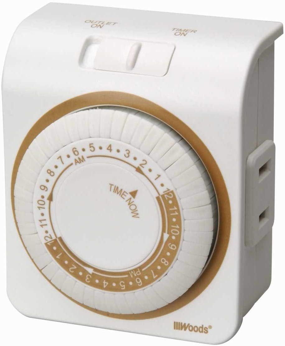 Woods 50000 White 24 Hour Lamp & Appliance Timer - Walmart.com