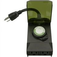 BN-LINK outdoor 24-hour timer with photocell light sensor, water ...
