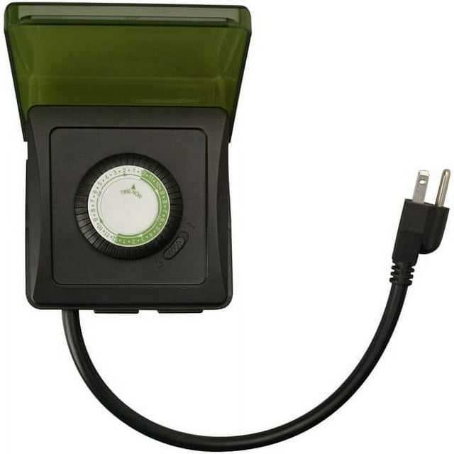 Woods Outdoor 24-Hour Heavy Duty Mechanical Plug-In Timer, 2 Grounded ...