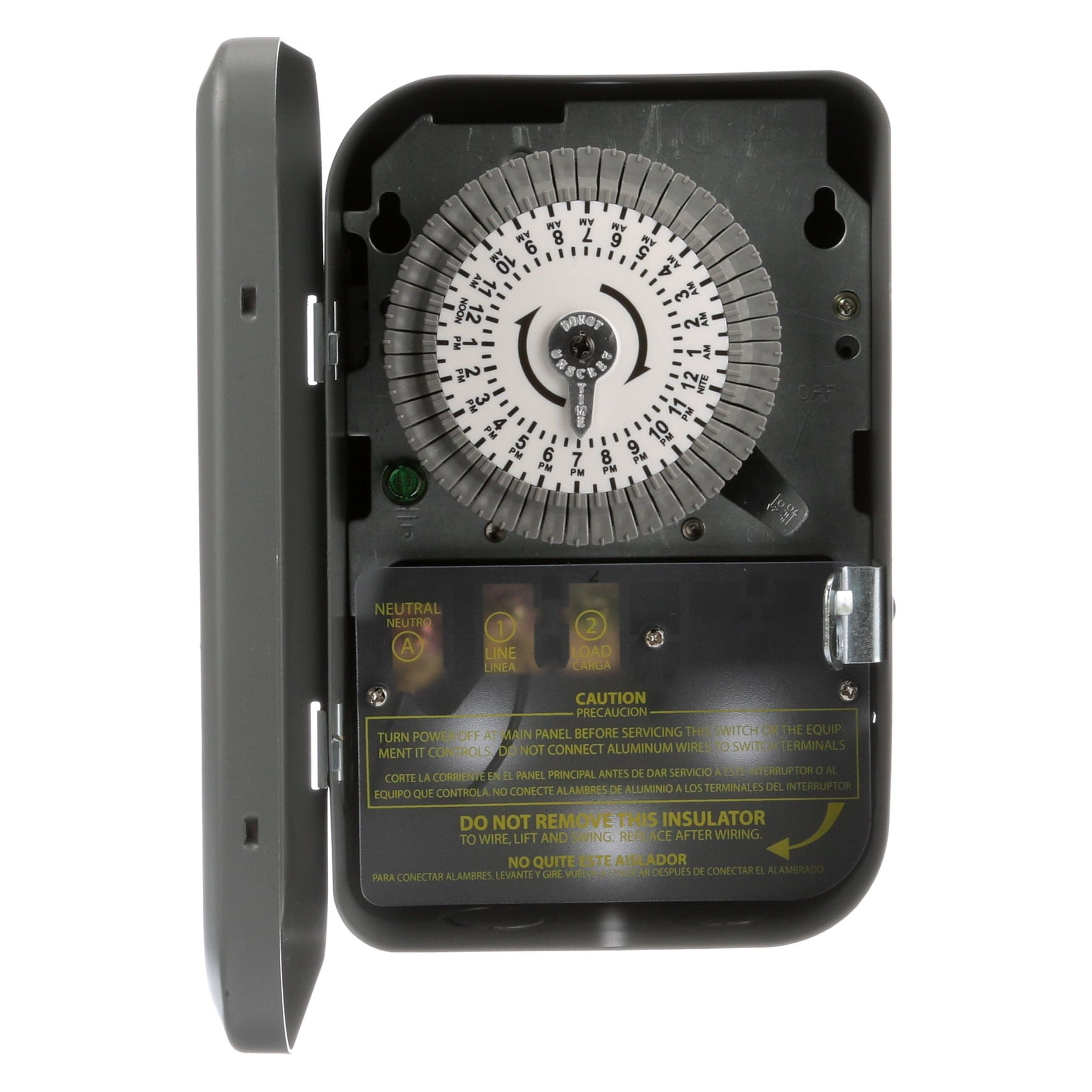 Woods 59101WD 120V 40A SPST Indoor 24-Hour Mechanical Time Switch Timer ...