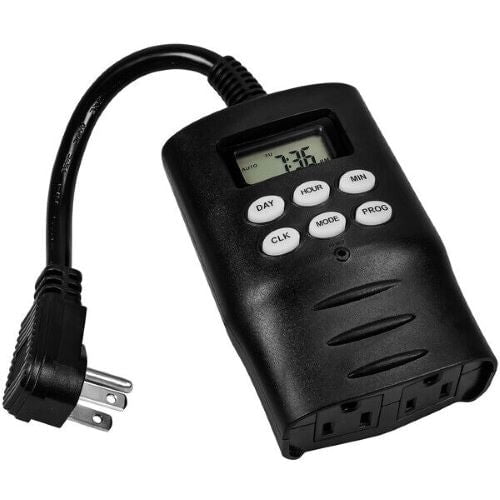 Woods 59430WD 15A, 1000 Watt 7-Day Digital Outdoor Electrical Timer ...