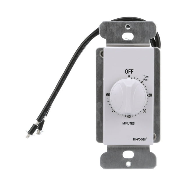 Woods 59723WD 60-Minute In-Wall Mechanical Spring Wound Timer with ...