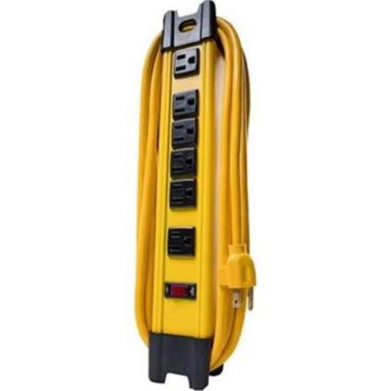 Woods 6 Outlet Metal Power Strip with 15 ft. Cord - Yellow - Walmart.com
