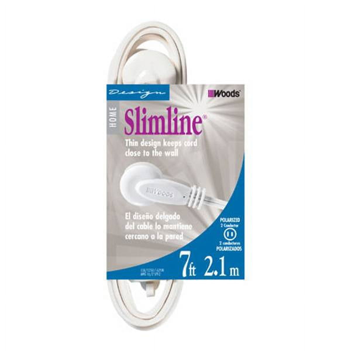 Woods 7' 16/2 White Slimline Cube Tap - Walmart.com