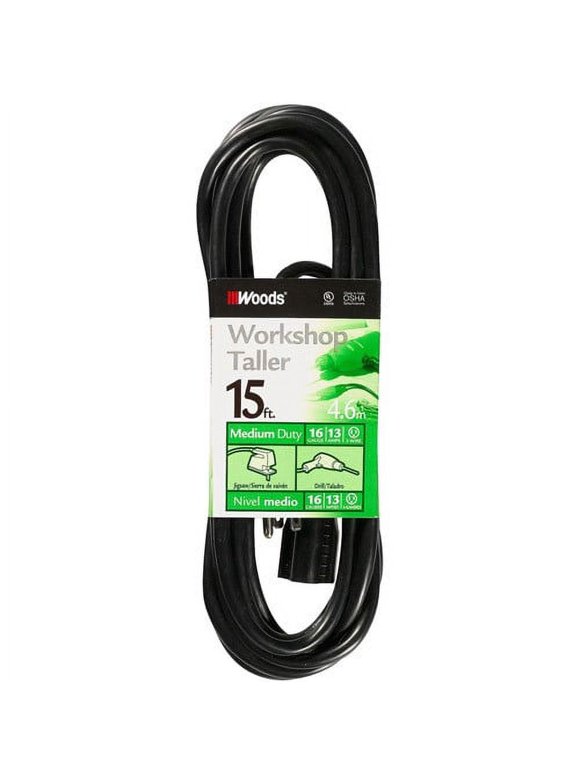 15 ft Extension Cords in Extension Cords by Length - Walmart.com